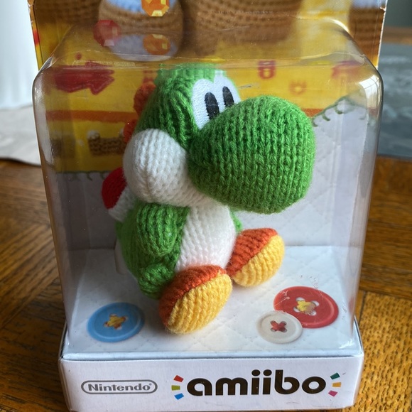 Nintendo | Toys | Amiibo Yoshis Woolly World Green Yarn Yoshi Green ...